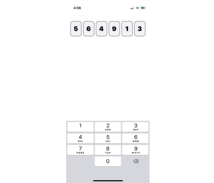 A Custom Textfield For One Time Code In Swift