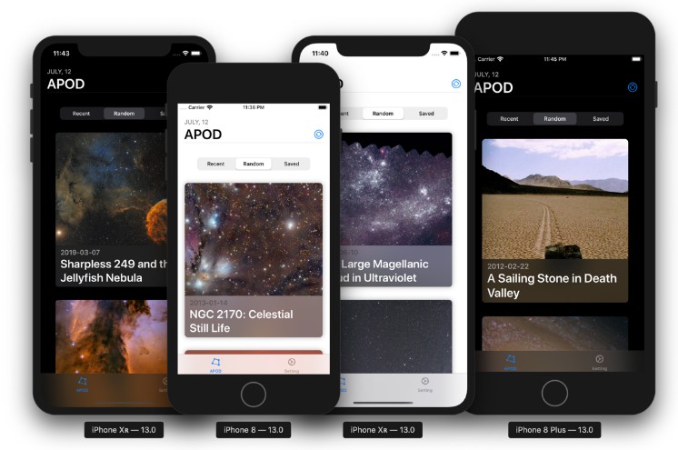 An example APOD app with SwiftUI and Combine using NASA API