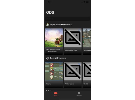 iOS App to display game lists and details with the ability to add games ...
