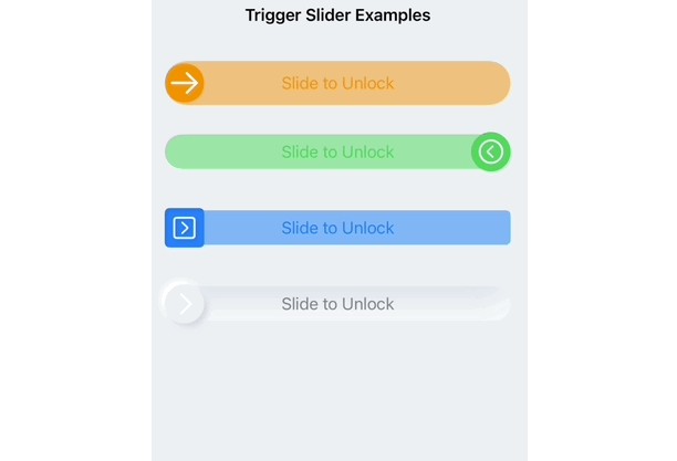 Slide to unlock / Slide to openview created with SwiftUI