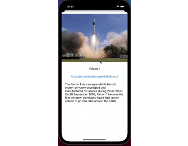 Spacex Rocket Listing App Using Rxswift And Clean Architecture With Mvvm
