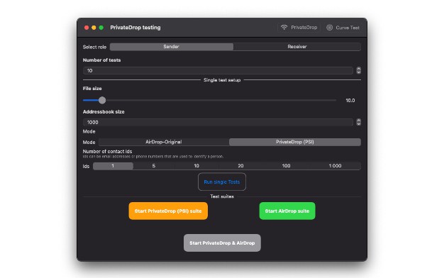 Practical Privacy-Preserving Authentication for Apple AirDrop