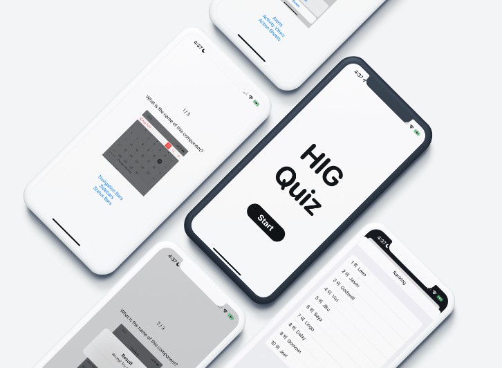 A Quiz App to learn the basics of HIG with Apple