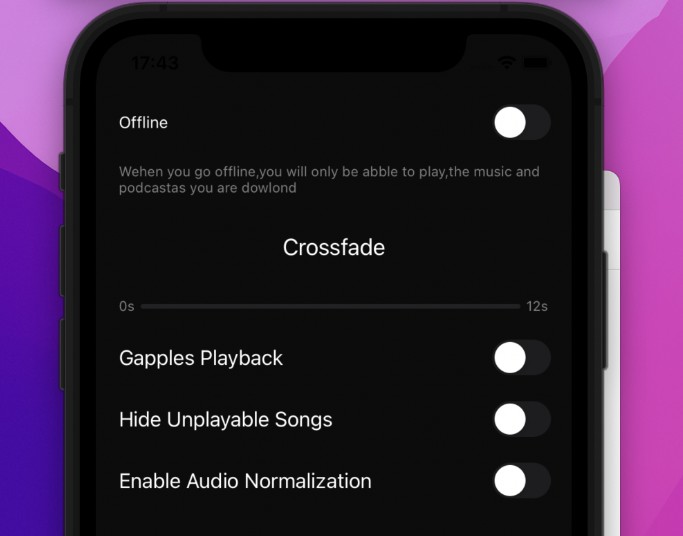 Play spotify interface to practice using anchors in swift