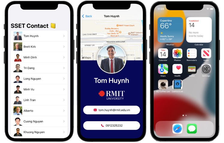 RMIT SSET Contact List