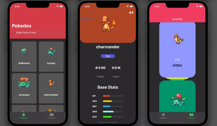 iOS (swift) version of skydove's Pokedex application. Based on MVVM architecture