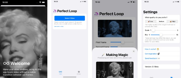 Loop video using Optical Flow on iOS/Mac