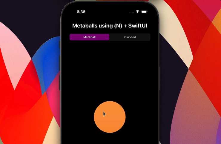 Metaballs with NativeScript and SwiftUI