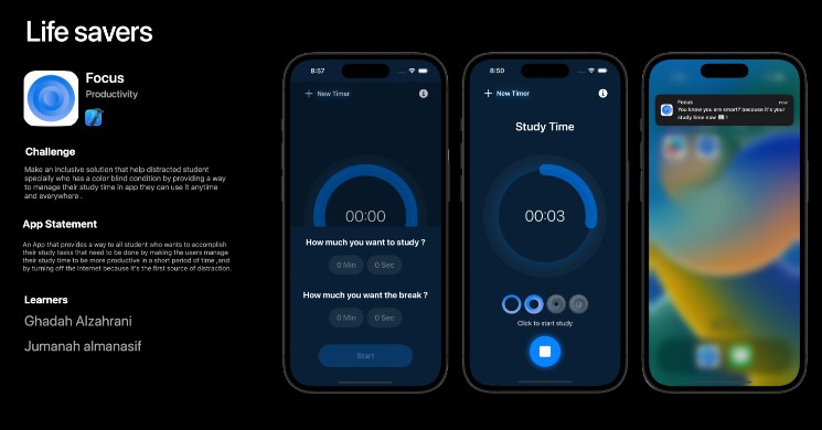 A study timer that help all the student specially who has color blind ...