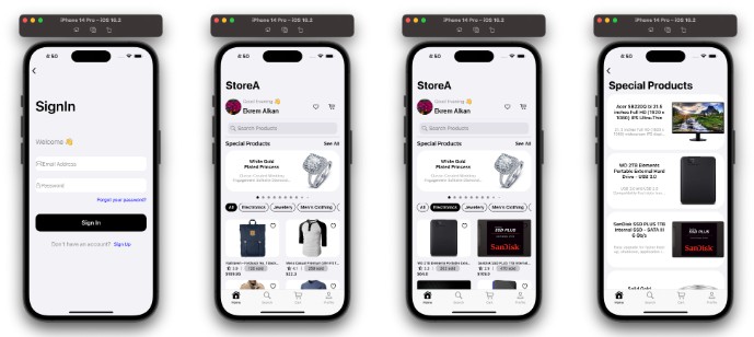 E-Commerce App with MVVM, No Storyboard, Full Programmatic