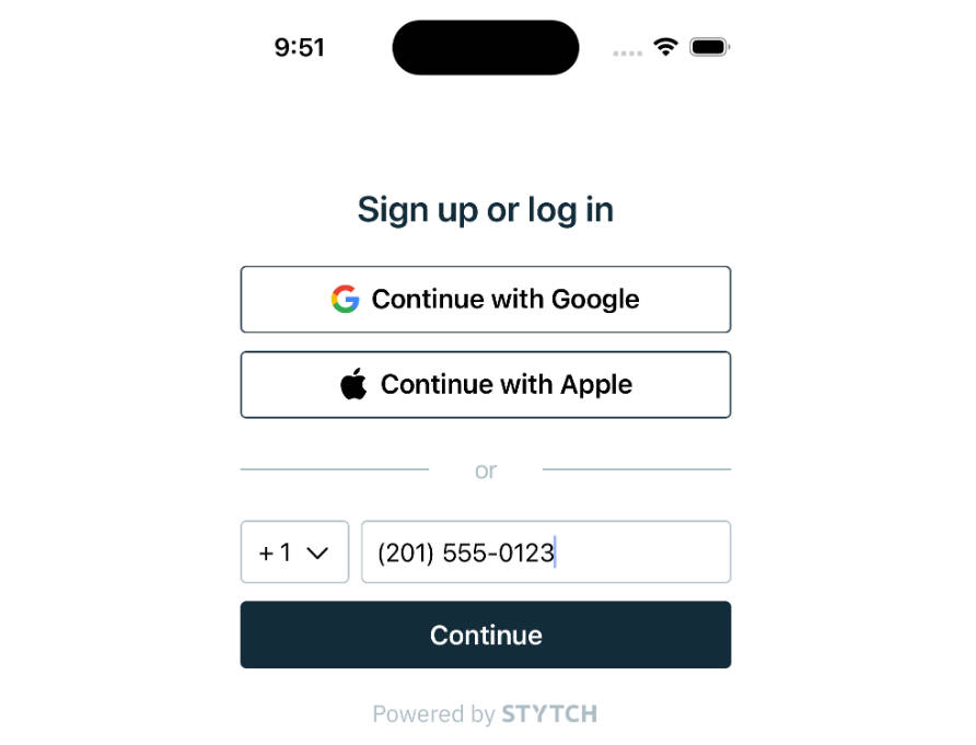 Stytch iOS UIKit example application