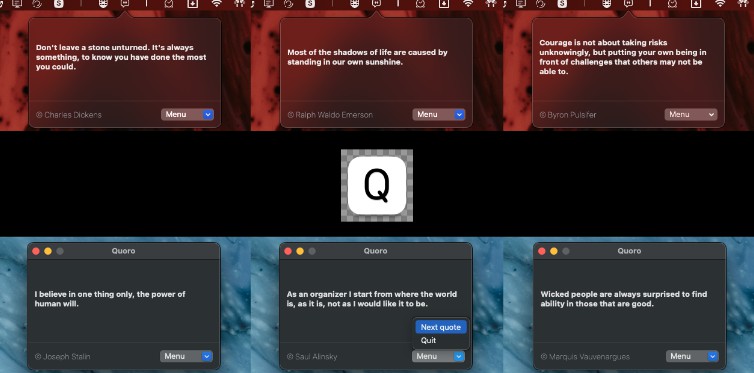 Macos Bar App That Inspires People With Quotes 