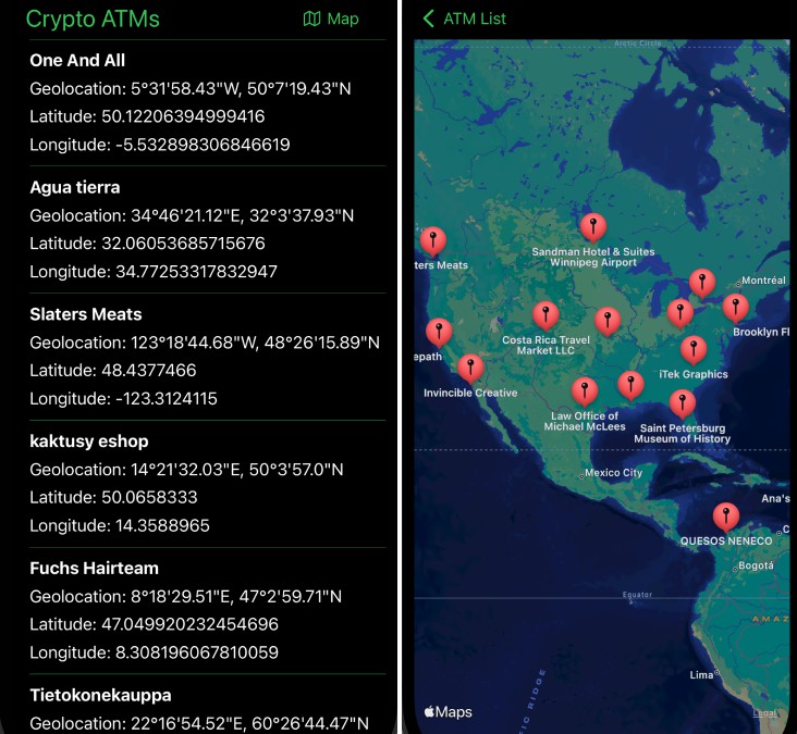 An IOS App Which Display A The Details And Locations Of Crypto Currency An IOS App Which Display A The Details And Locations Of Crypto Currency