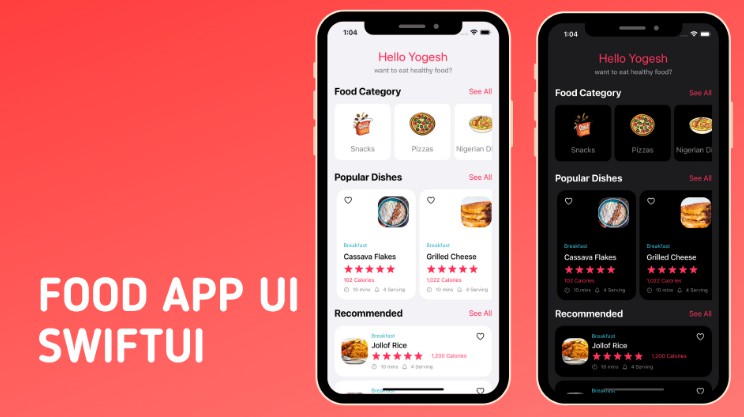 Yummie Food Delivery App Home Page Ui With Swiftui 