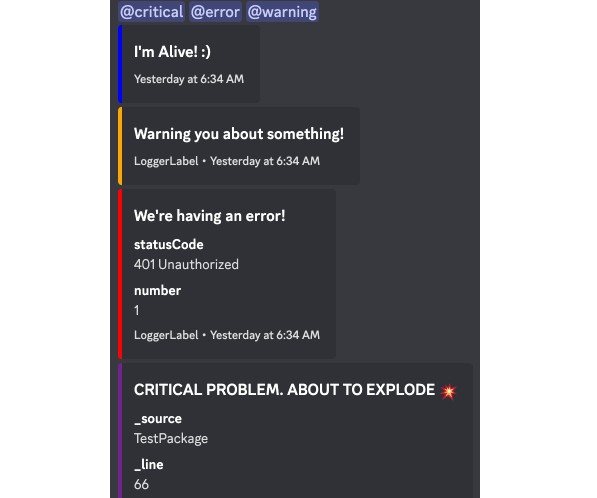 A Discord Logging Implementation For Swift Log 5143
