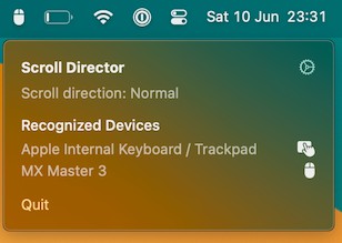A macOS application to automatically change your natural scrolling setting