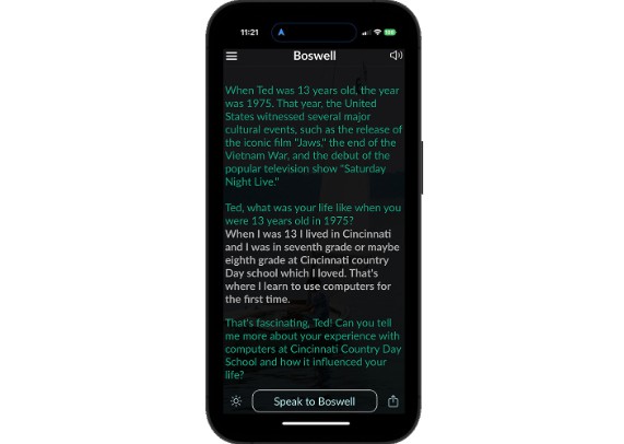 An iOS-based personal biography app powered by ChatGPT