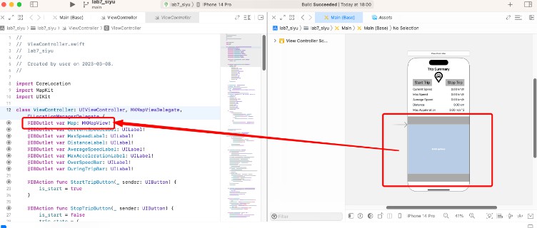 A project use MapKit api and MKMapView to simulate location and other info