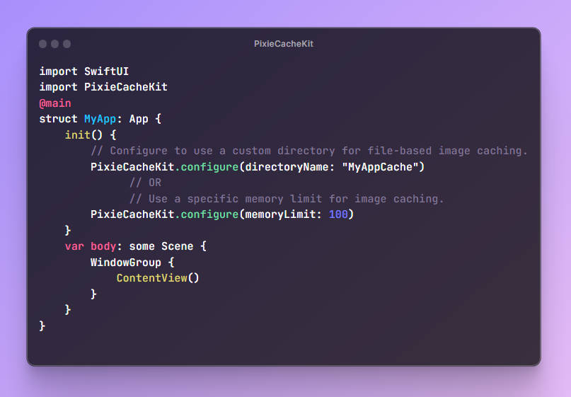 Simplify image caching with PixieCacheKit