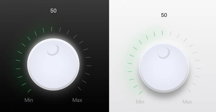 A Simple Volume Knob With Neumorphism Design Written In Swiftui