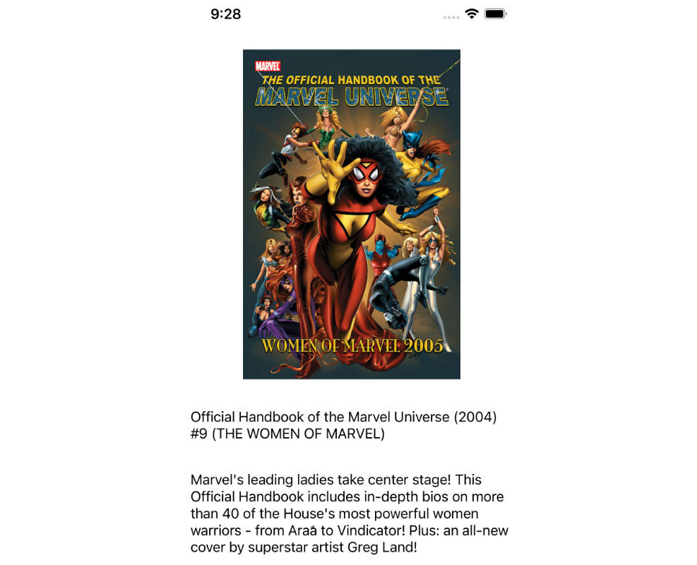 An iOS app to explore the Marvel API
