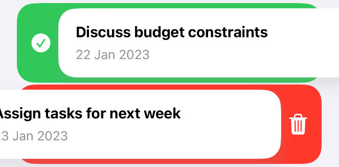 A SwiftUI library for a uniqe and customizable SwipeAction